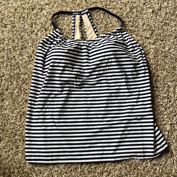 Kona Sol | Swim | Kona Sol Womens Navy Blue Striped Tankini Top | Poshmark